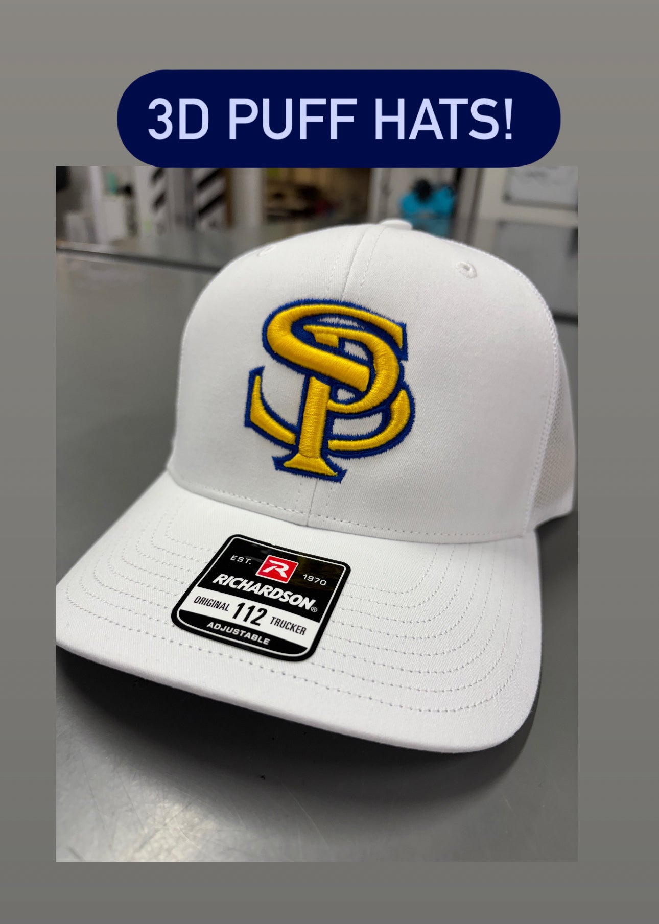 SP 3D Puff Hat- Football – Sew Nice Customs