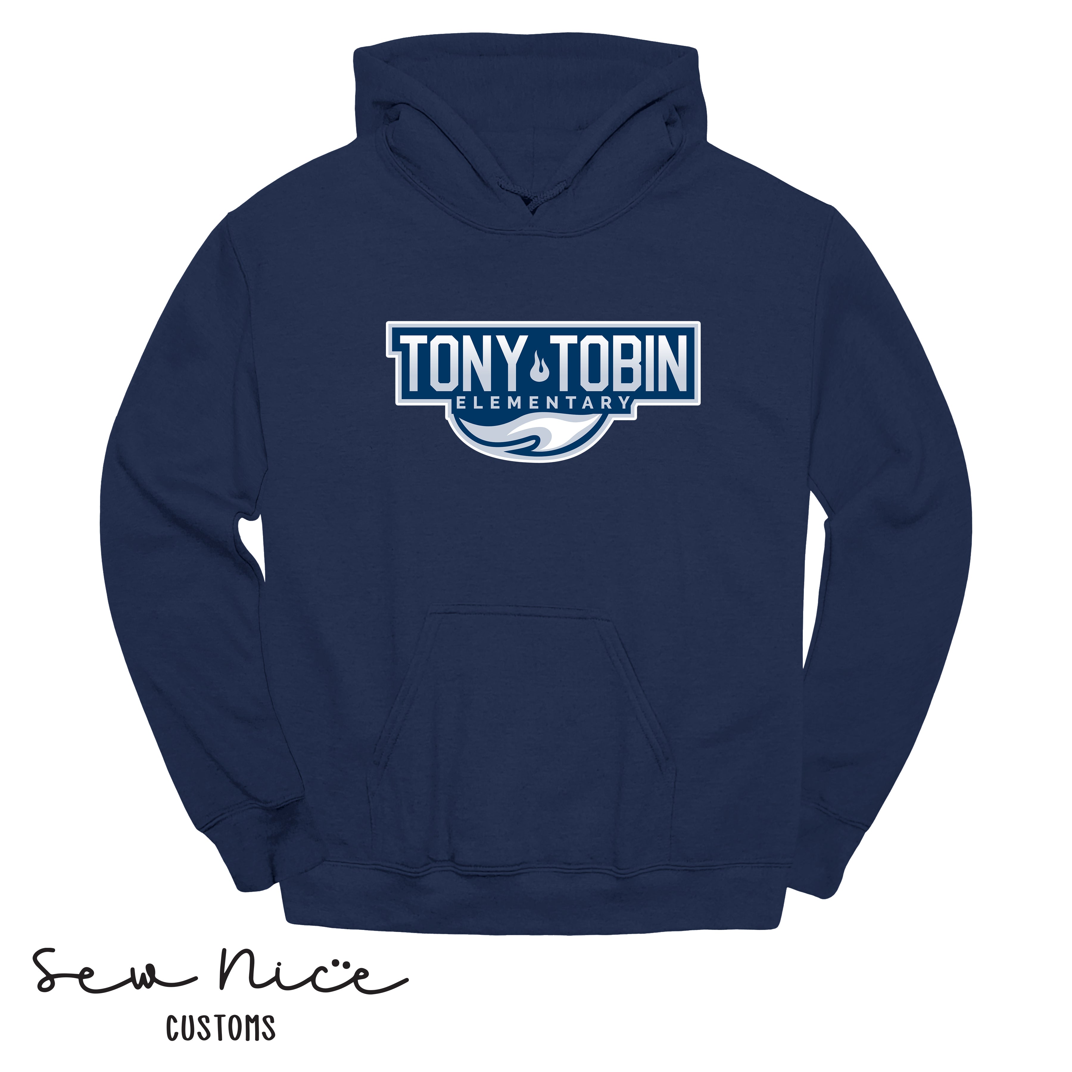Tony Tobin Traditional Logo- Unisex Adult/Youth Hoodie – Sew Nice Customs