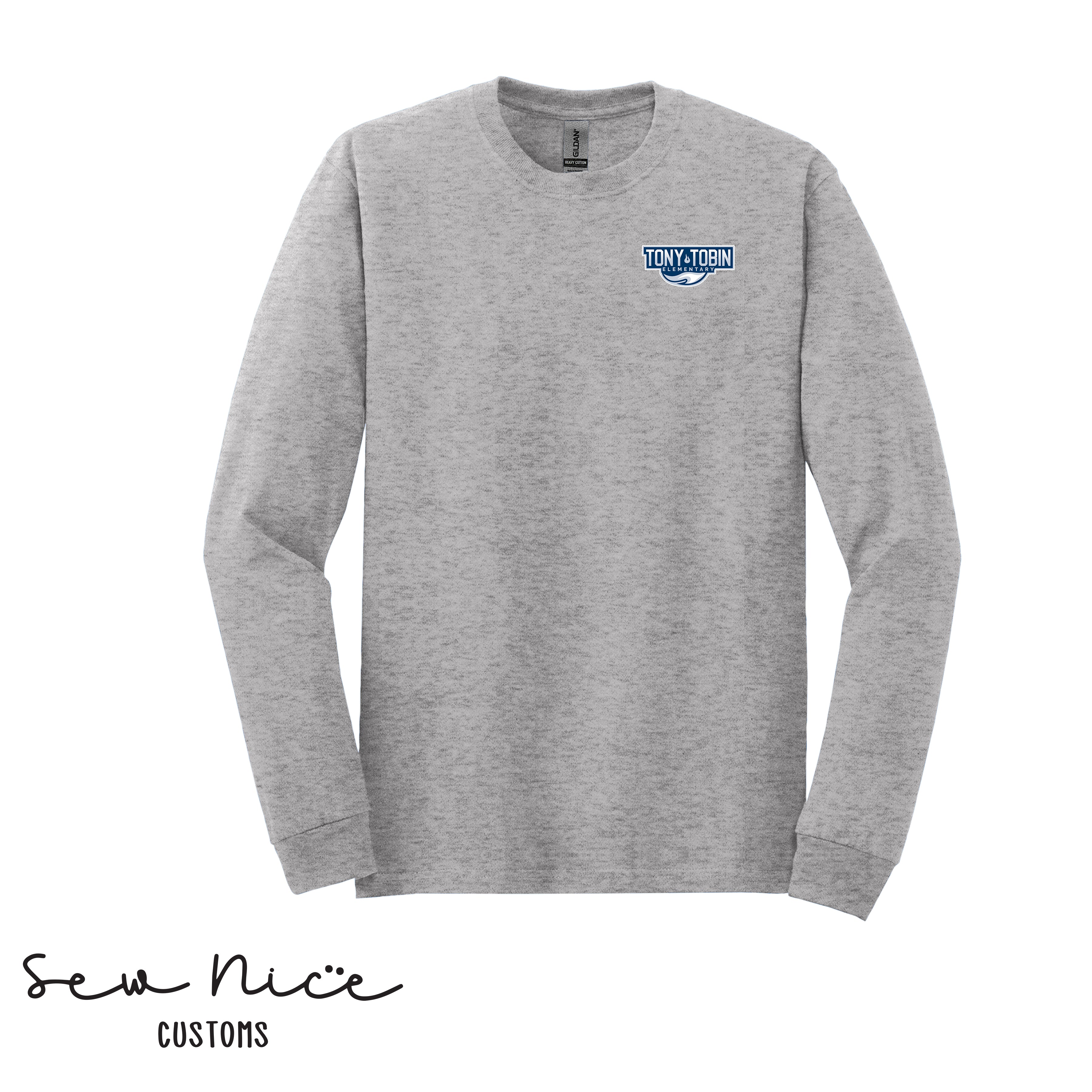 Tony Tobin Traditional Logo-Unisex Adult Long Sleeve Shirt – Sew Nice ...